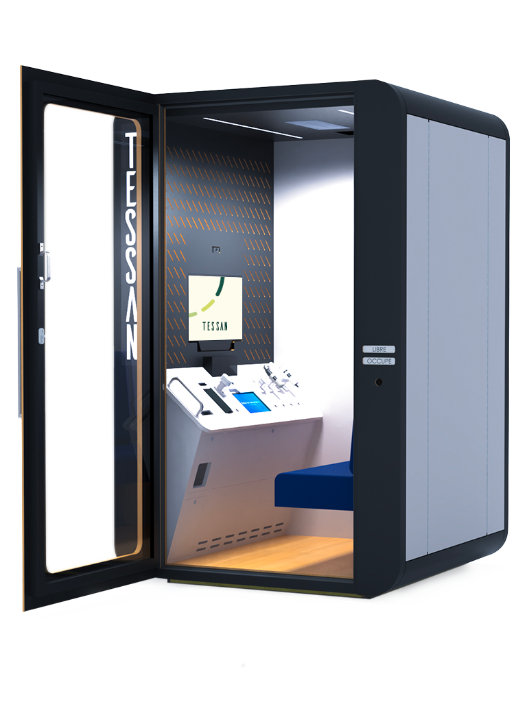 La borne de téléconsultation | Tessan